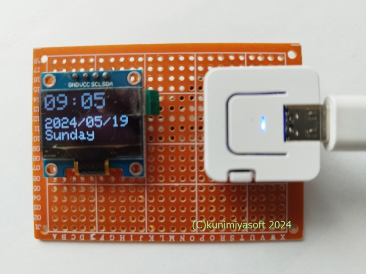 ATOMS3 LITEでI2C OLEDディスプレイ ～ 基板で配置してみる | kunimiyasoft